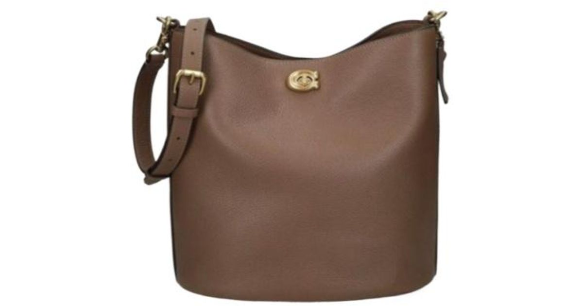COACH Adjustable Shoulder Bag in Brown | Lyst