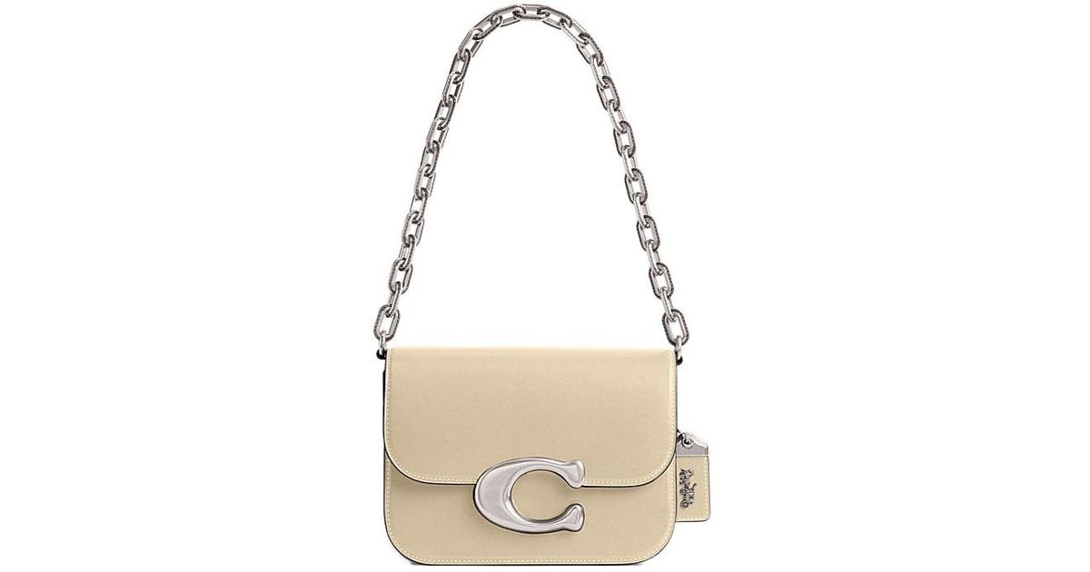 COACH Adjustable Shoulder Strap Shoulder Bag in White | Lyst