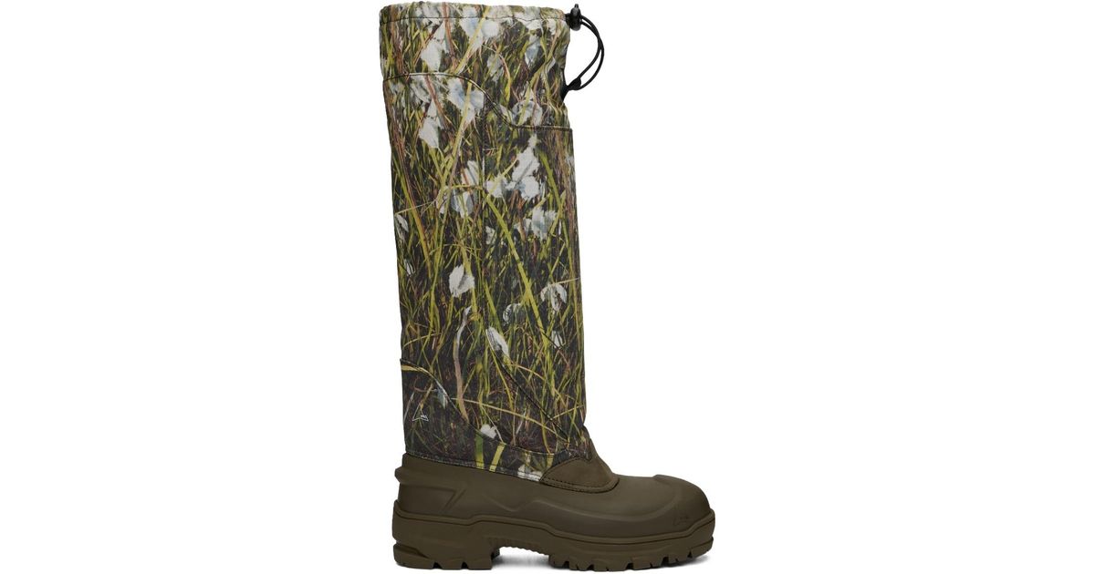 Roa Round-Head Boots in Green | Lyst