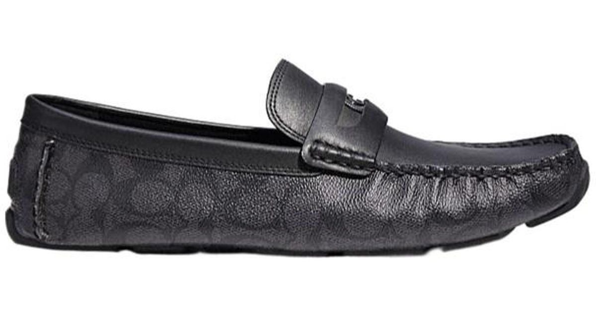 COACH Logo Casual Shoes in Black for Men | Lyst