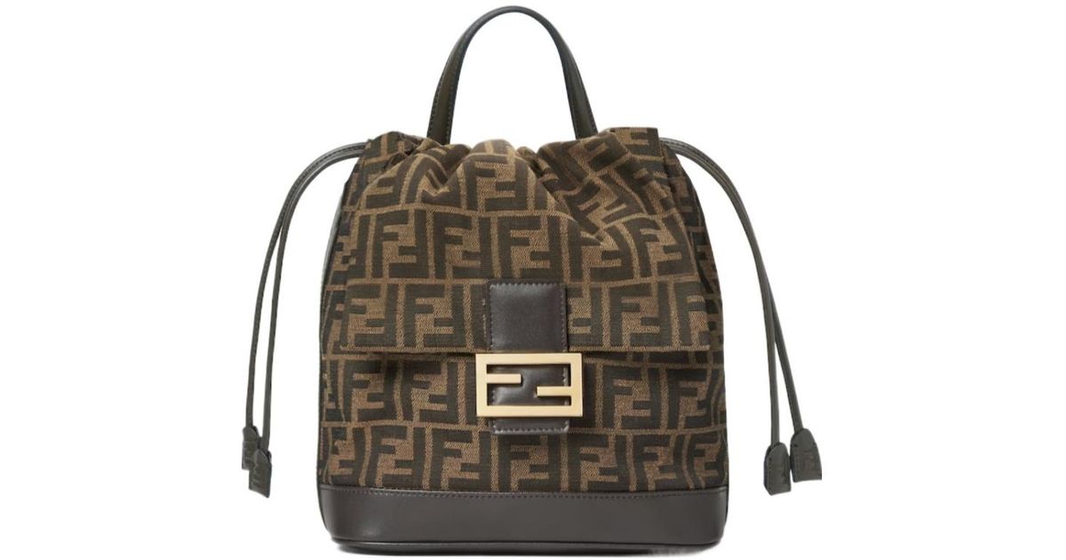 Fendi Ff Top Handle Backpack in Black | Lyst