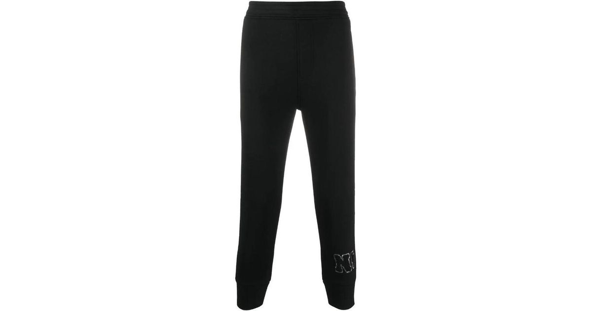 Neil Barrett Logo Decal Sweatpants in Black for Men | Lyst