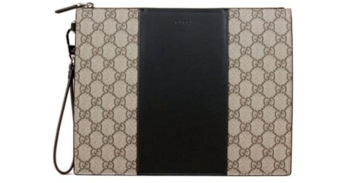 Gucci Zipper Clutch in Black for Men | Lyst