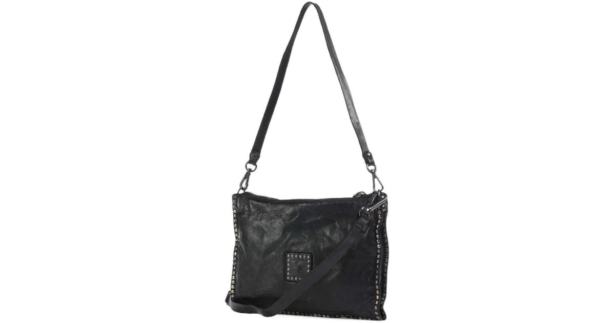 Campomaggi Embellished Shoulder Bag in Black | Lyst