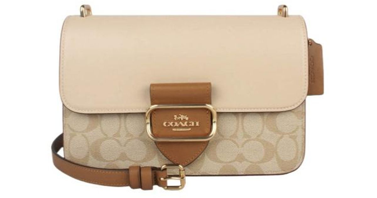 COACH Large Morgan Shoulder Bag in Natural | Lyst