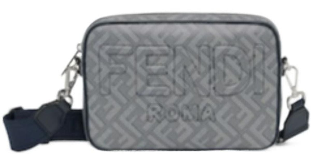 Fendi Roma Shoulder Bag in Gray for Men | Lyst