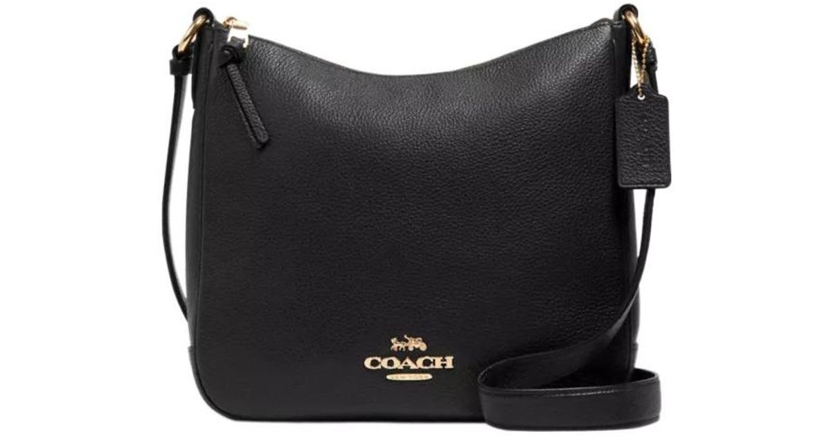 COACH Zip Shoulder Bag in Black | Lyst