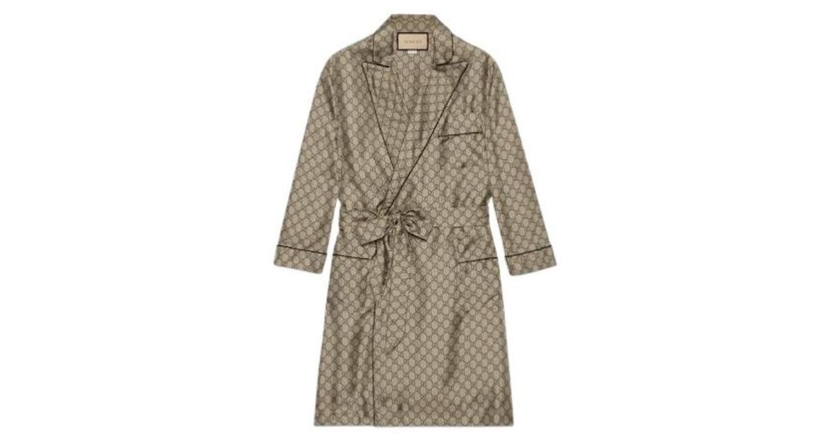 Gucci Ss Supreme Silk Shirt | Lyst