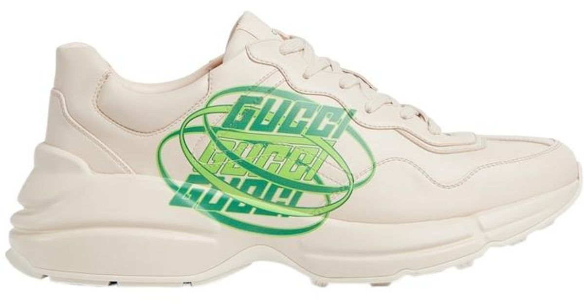 Gucci Rhyton Series Of Sneakers in Green for Men | Lyst