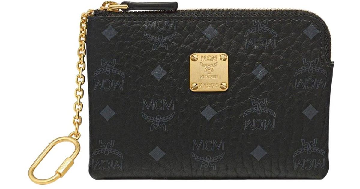 MCM Aren Card Pouch in Black | Lyst
