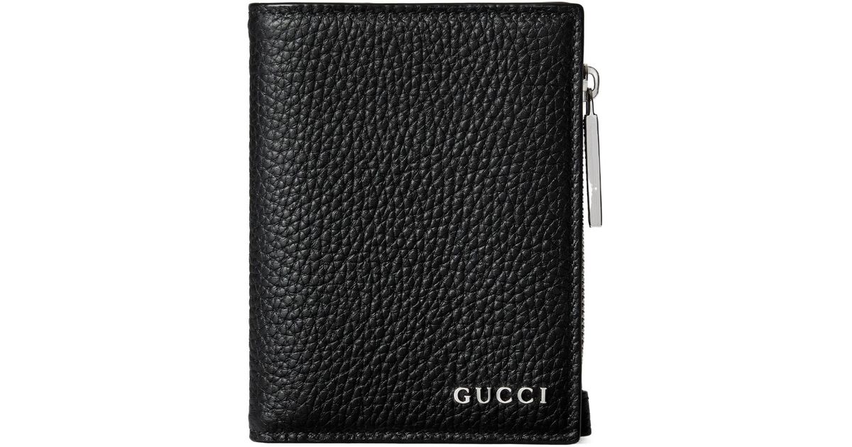 Gucci Double-Fold Wallet in Black for Men | Lyst