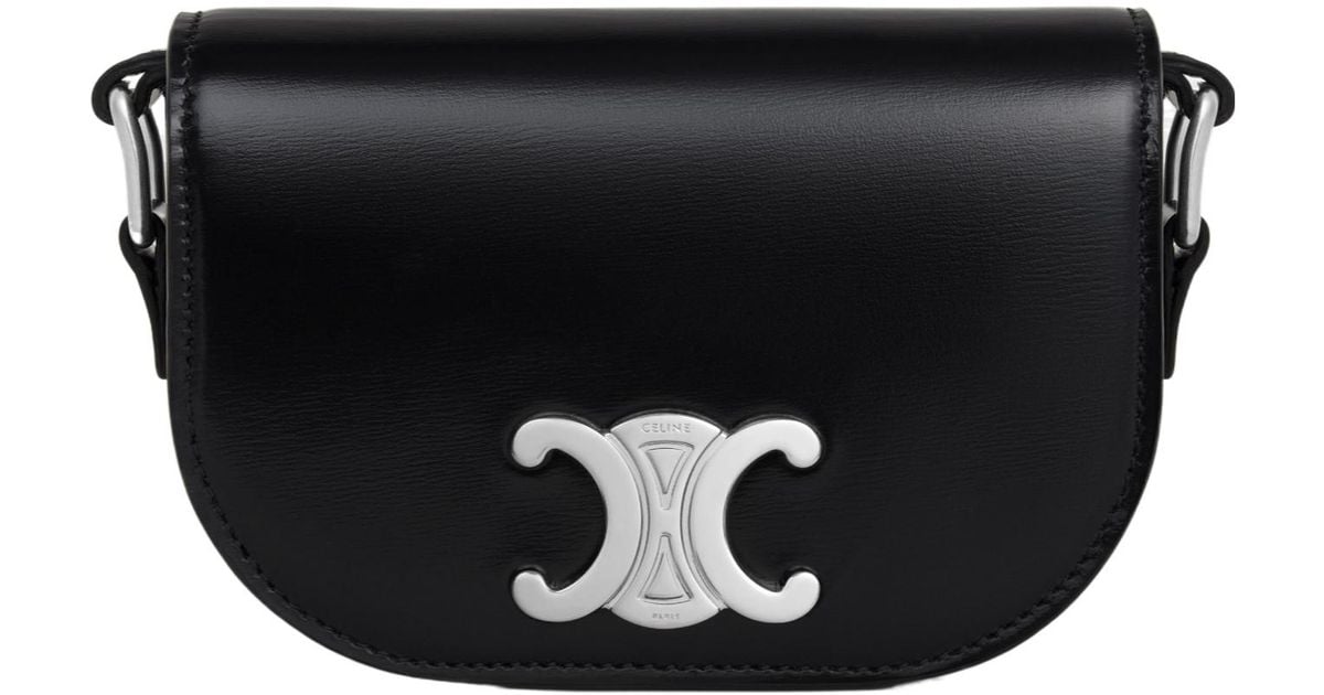 Celine Mini Crossbody Bag Triomphe in Black for Men | Lyst
