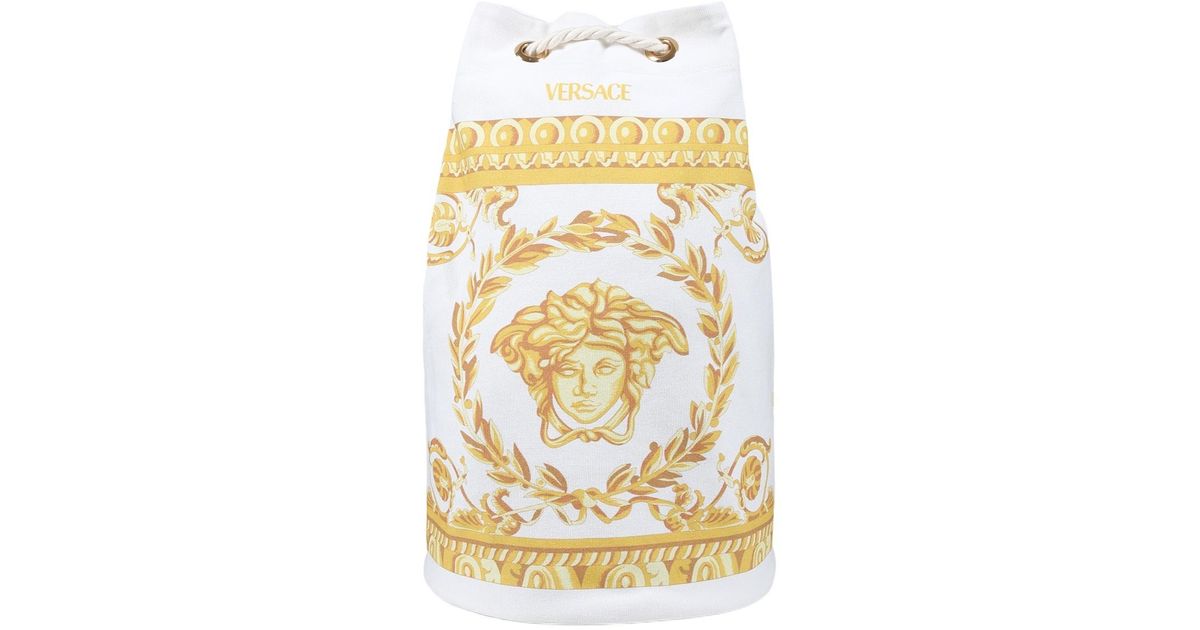Versace Pattern Beach Bag in Metallic | Lyst