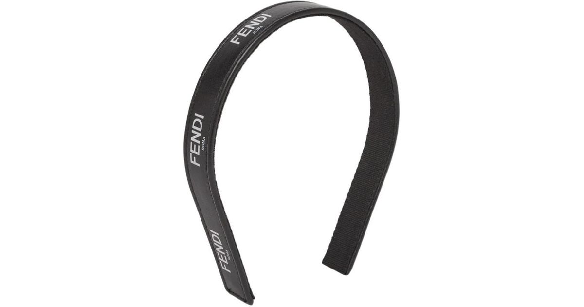 Fendi Logo Headband in Metallic | Lyst