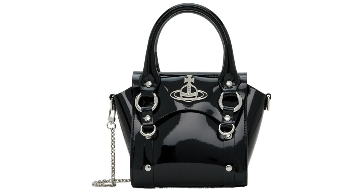 Vivienne Westwood Betty Leather Tote Bag in Black | Lyst