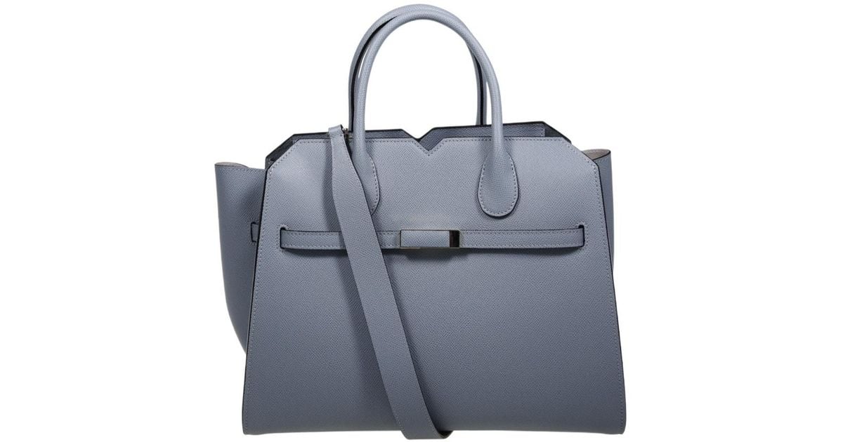 Valextra Medium Milano Tote Bag in Blue | Lyst