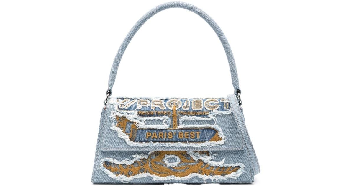 Y. Project Logo Shoulder Bag in Blue | Lyst