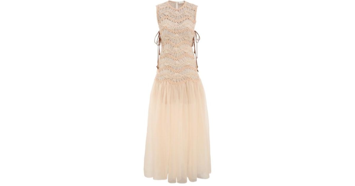 Zimmermann Illuminate Macrame Maxi Dress in Natural | Lyst