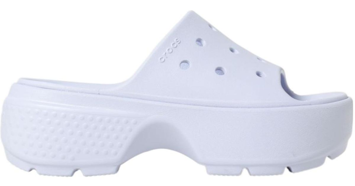 Crocs™ Thick Sole Sandals in White | Lyst