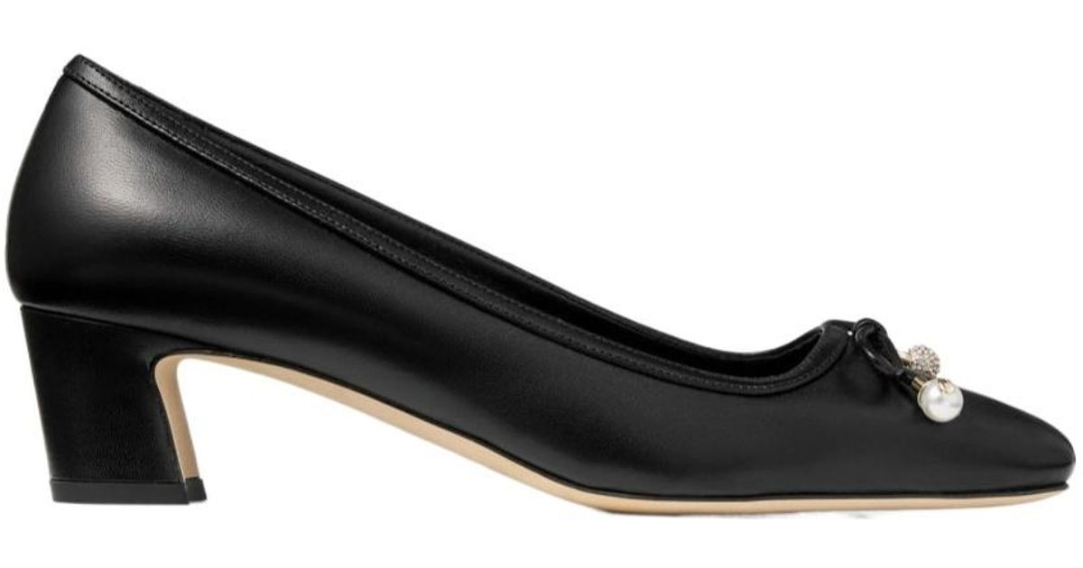 Jimmy Choo Elme 45 in Black | Lyst