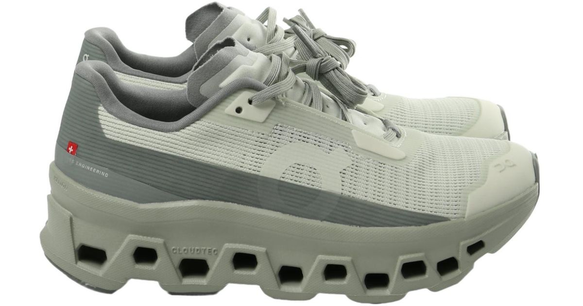 On Shoes Cloudmonster Void Lace-Up Sneakers in Grey | Lyst UK
