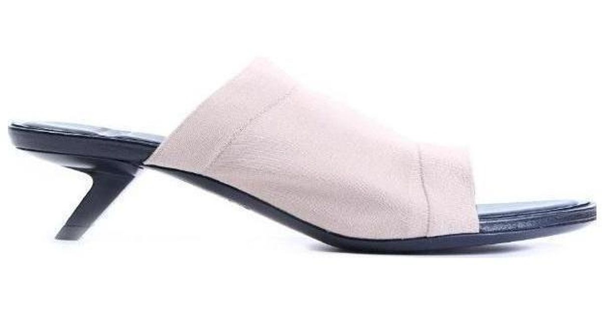 Balenciaga Elastic High-Heeled Sandals in White | Lyst