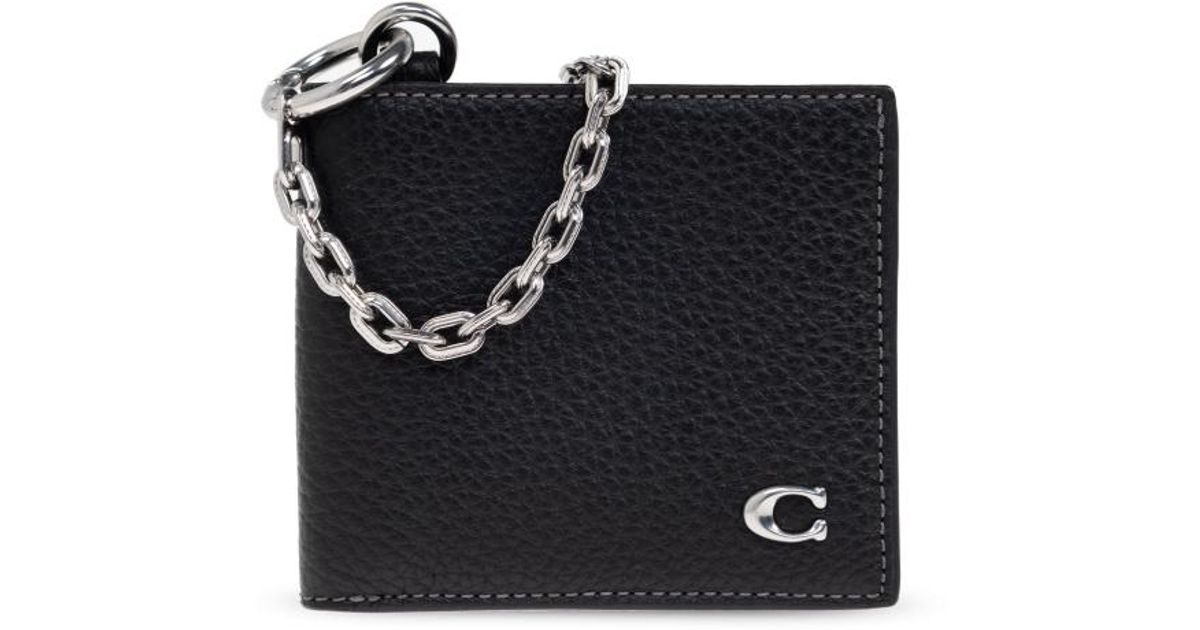 COACH Chain Wallet in Black for Men | Lyst