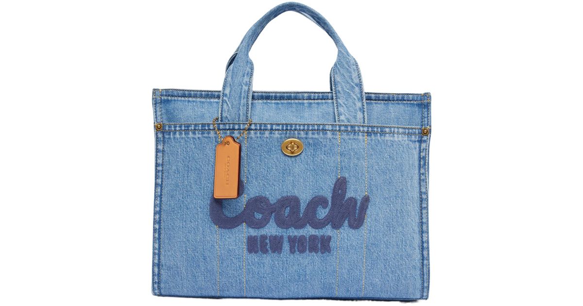 COACH Cargo Tote in Blue | Lyst