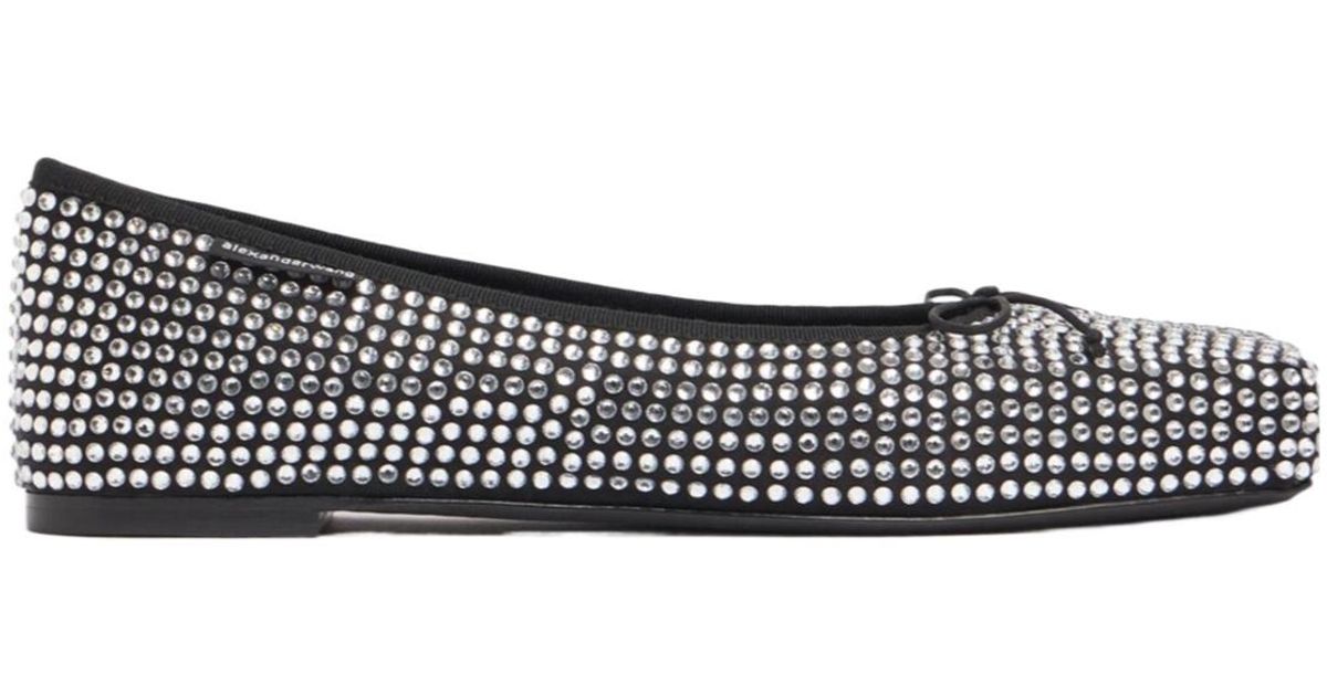 Alexander Wang Square-Toed Ballet Shoes in Gray | Lyst