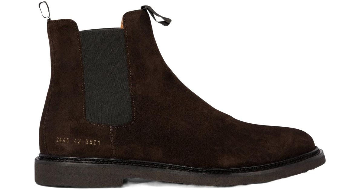 Common Projects Round Head Boots in Brown for Men | Lyst
