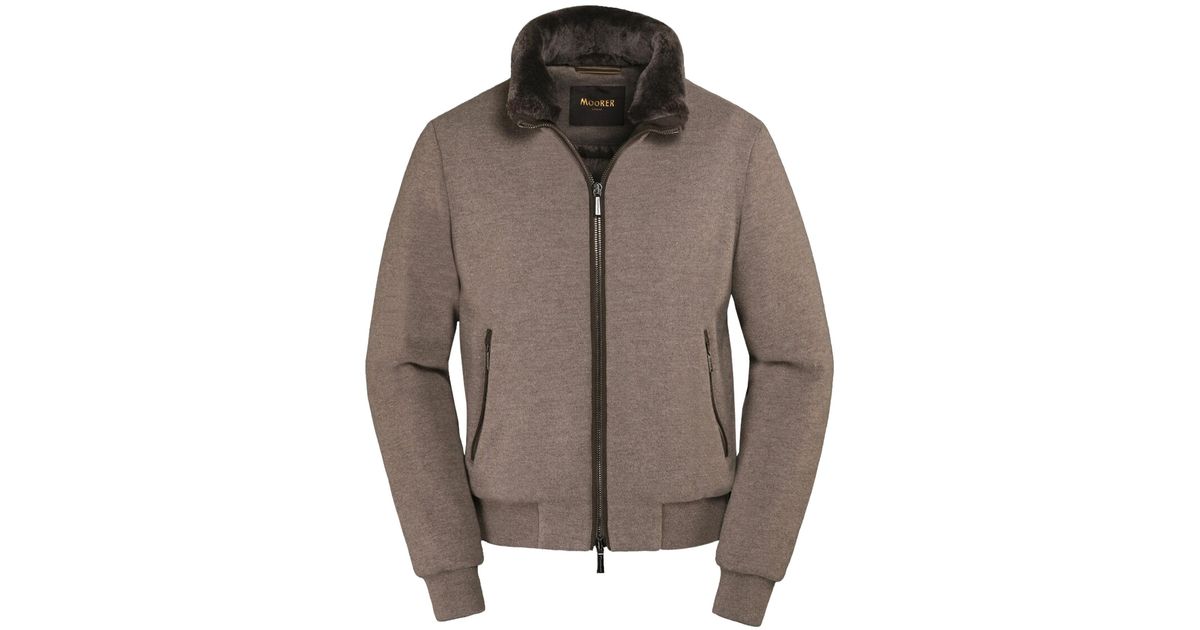 Moorer Bellati Mrw Down Jacket in Brown for Men | Lyst