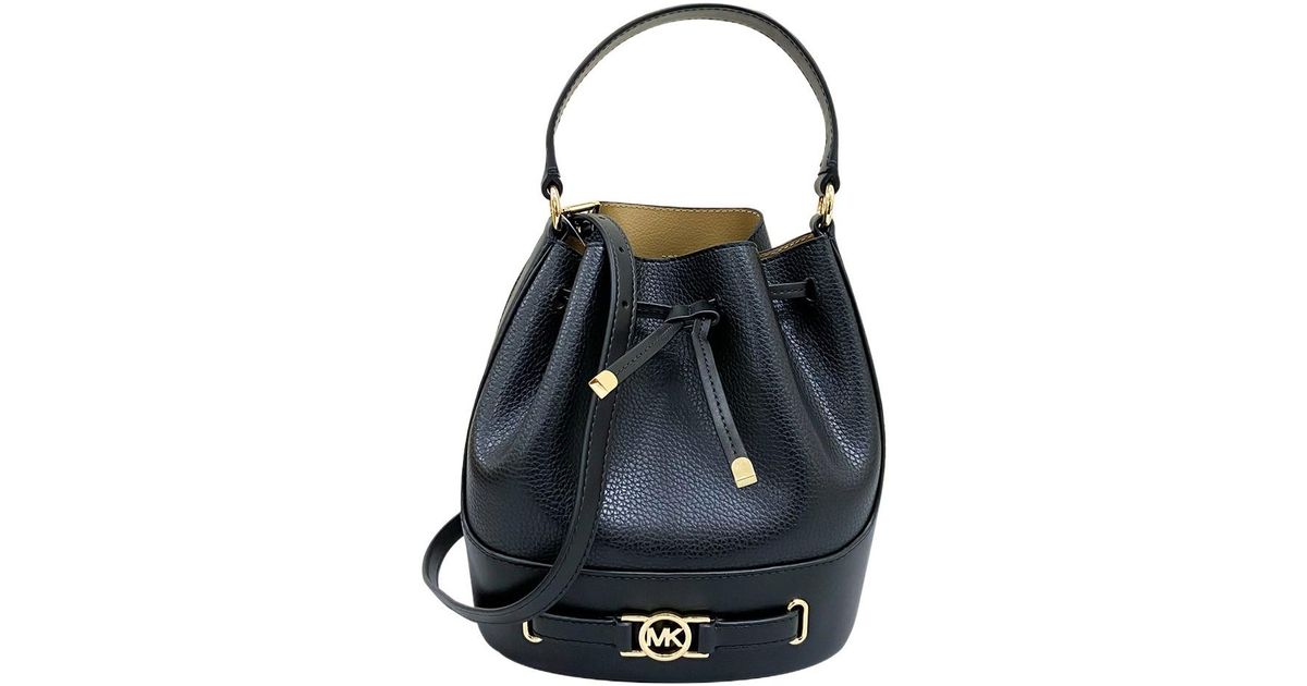 Michael Kors Reed Medium Bucket Bag in Black | Lyst