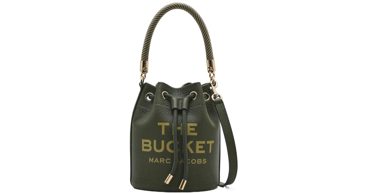 Marc Jacobs Logo Embossed Drawstring Bucket Bag | Lyst