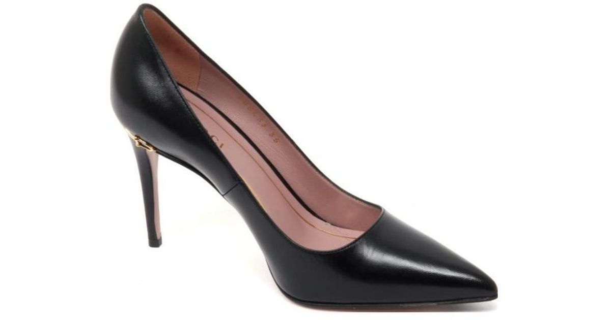 Gucci Pointed High Heels in Metallic | Lyst