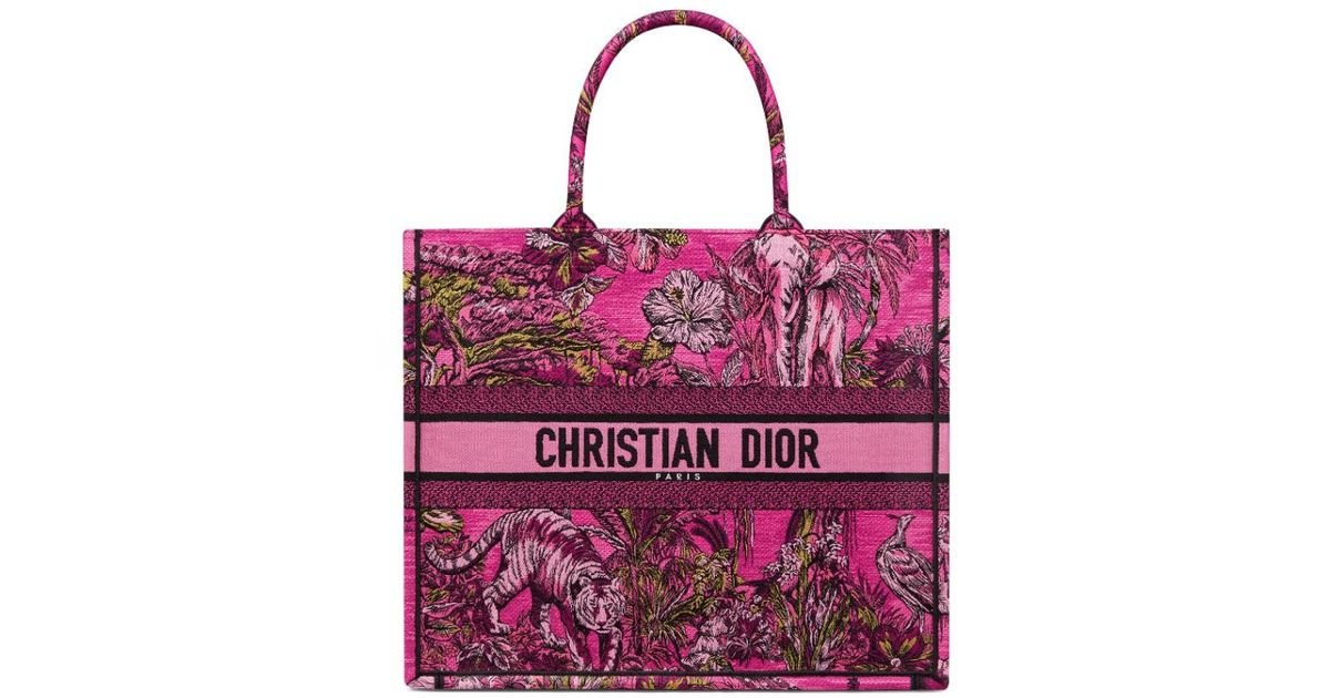 Dior Large Book Tote in Pink | Lyst