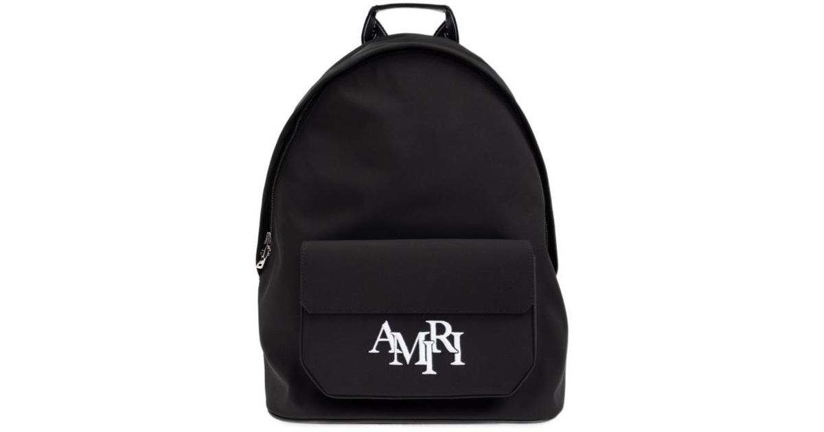 Amiri Logo Backpack in Black for Men | Lyst