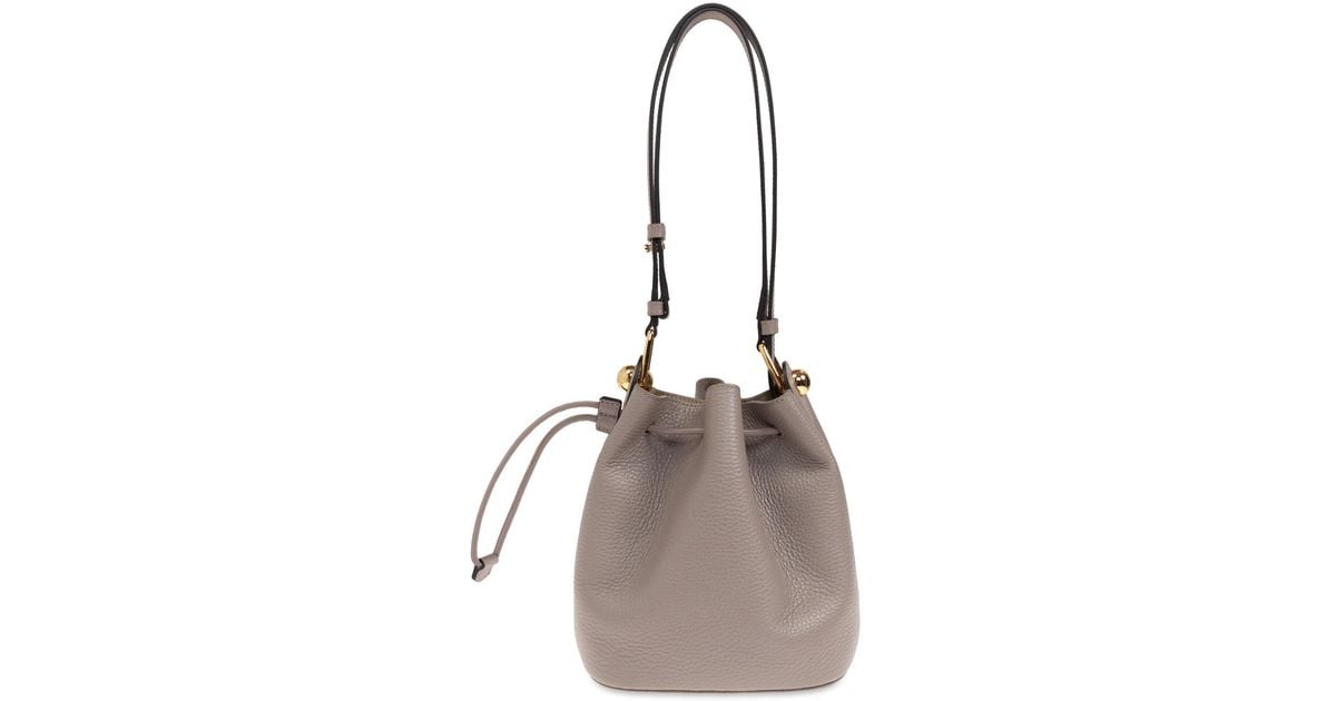 Furla Mini Bucket Shoulder Bag in Brown | Lyst