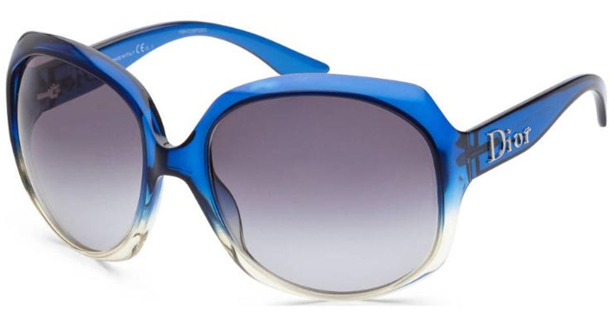 Dior Logo Full-Frame Sunglasses in Blue | Lyst