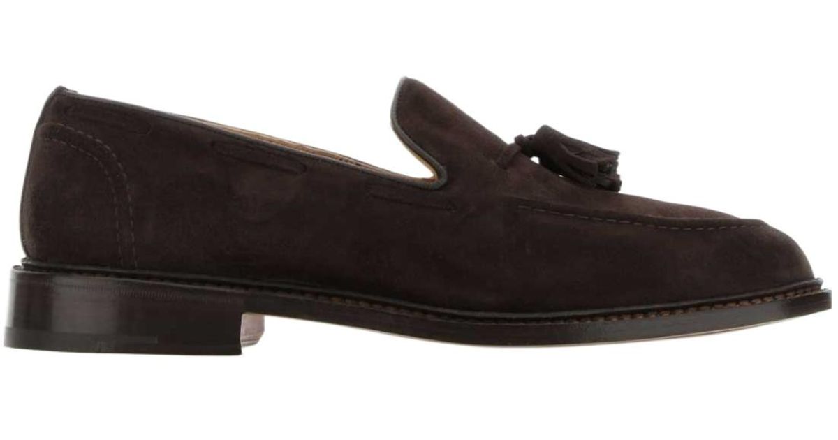 Tricker's Tassel Loafer Shoes in Brown for Men | Lyst