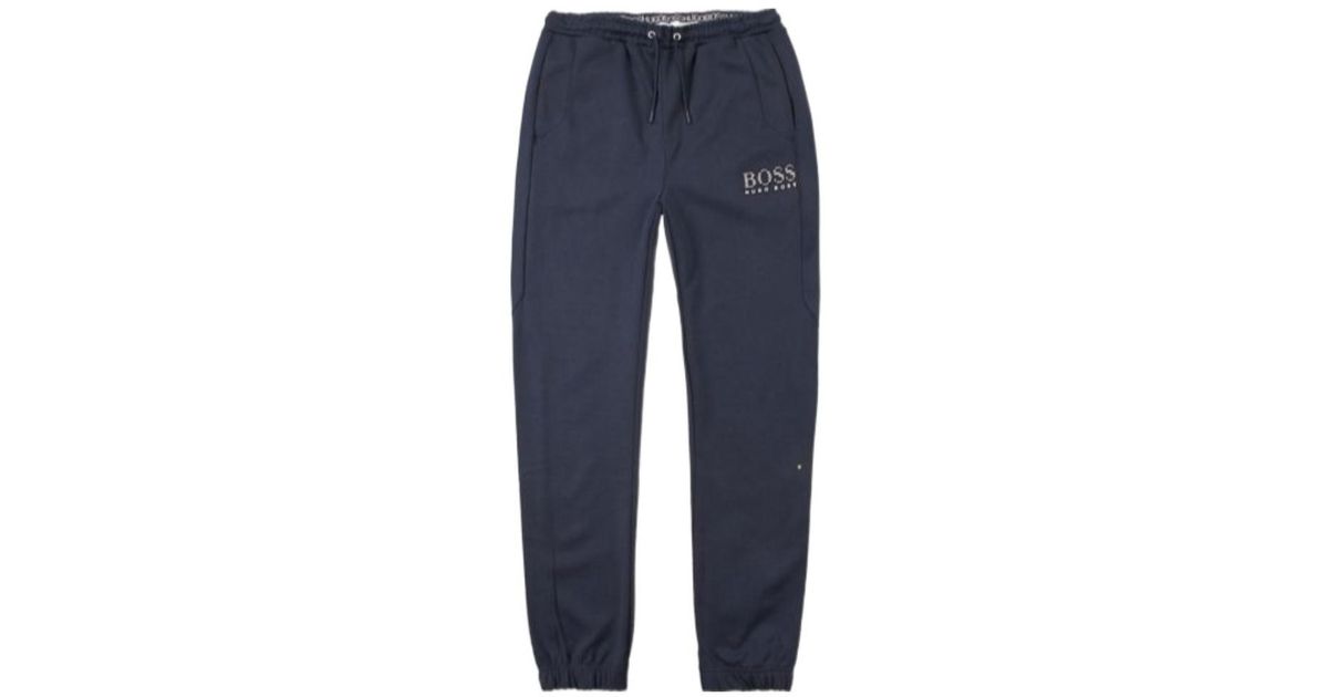 BOSS Logo Sweatpants in Blue for Men | Lyst