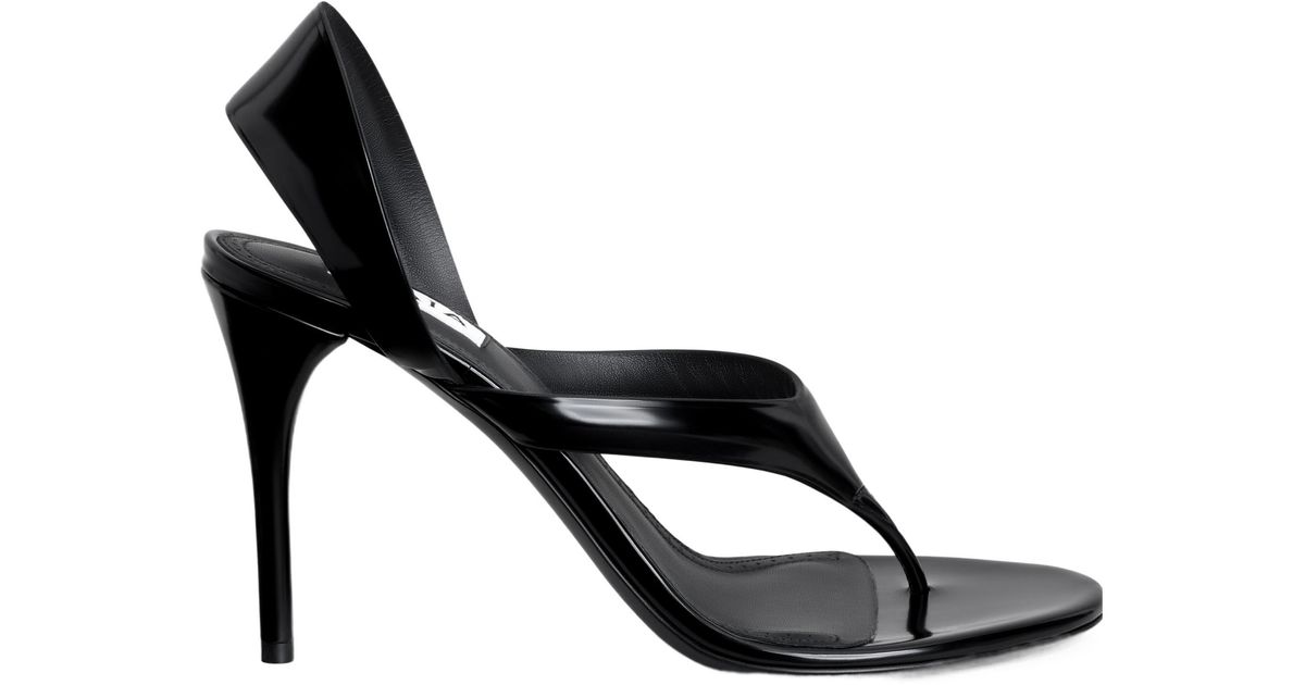 Alaïa Alaïa Infradito High-Heeled Sandals in Black | Lyst