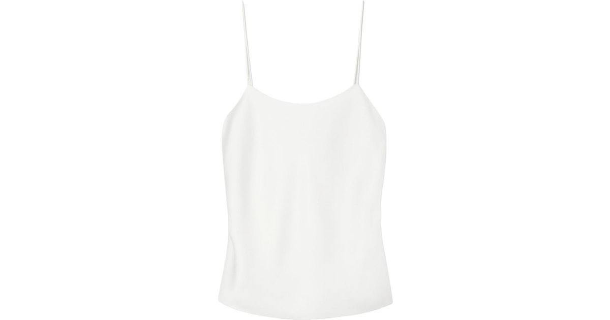 The Row Biggins Silk Satin Sling in White | Lyst