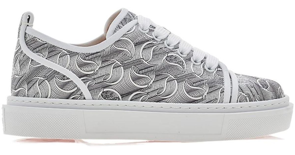 Christian Louboutin Round Head Low-Cut Skate Shoes in Gray | Lyst