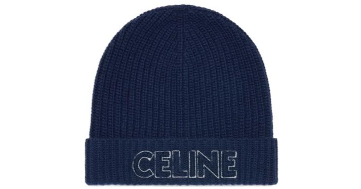 Celine Beanie in Blue for Men | Lyst