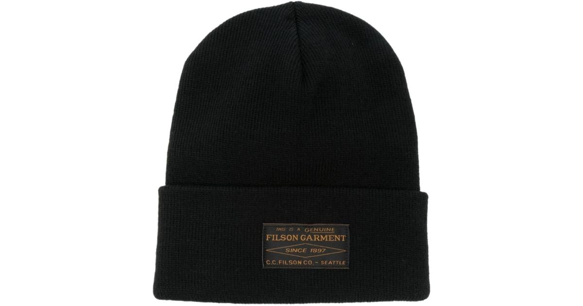 Filson Flanged Hat in Black for Men | Lyst