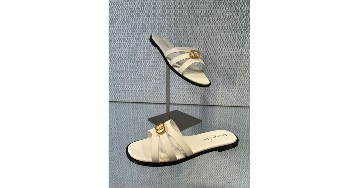 Dior 30M Slide in Metallic | Lyst