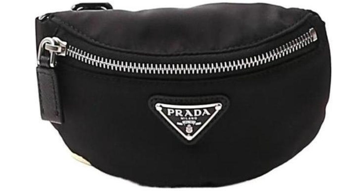 Prada Nylon Mini-Pouch in Black | Lyst