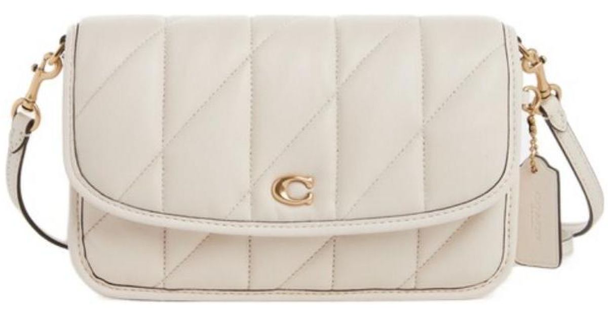 COACH Hayden Quilted Leather Crossbody Bag in Natural | Lyst