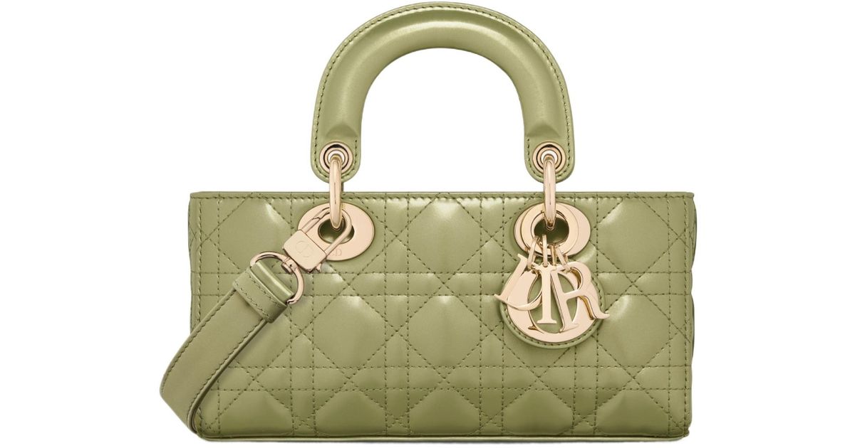 Dior Small Lady D-Joy Handbag in Green | Lyst