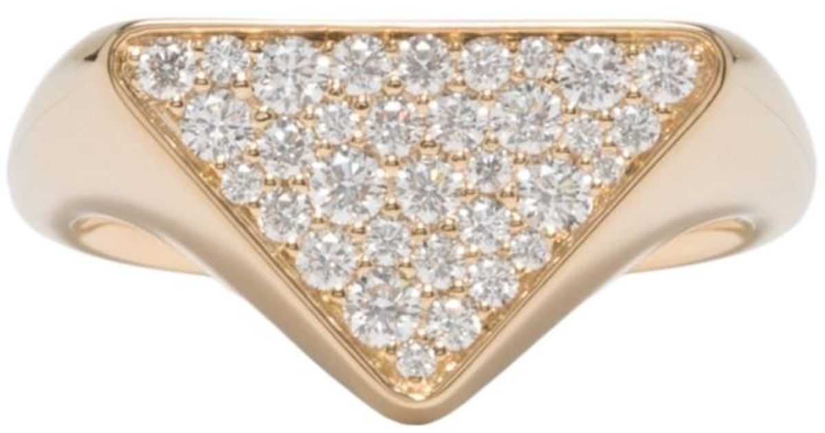 Prada Eternal Signet Ring in White for Men | Lyst